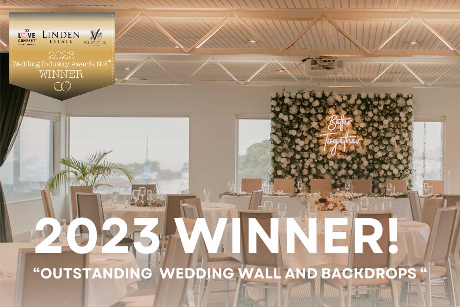 Outstanding Wedding Wall & Backdrop Winners 2023 – Mad Dog Backdrops